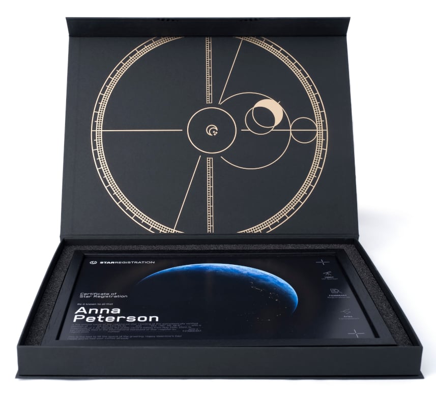 Name A Star Gift - Standard Star Registration | StarRegistration.net